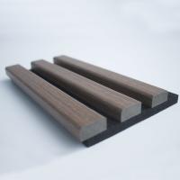 China 600*2400*21mm 3 Sides Coated Slat Wood Absorbing Application Meeting Room Corridors Office for sale