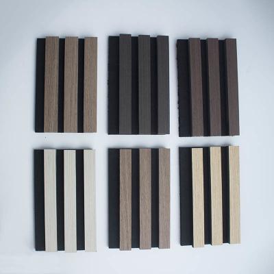 China 600*2700*21mm Slat Wood Absorbing Application Theater Meeting Room Corridors for sale