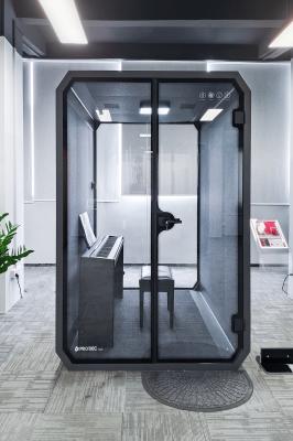 China Dark Movable Portable Meeting Acoustic Private Soundproof Booth for sale