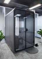 China 2 and 4 peoples Soundproof Movable Sound insulation Office Booth for sale