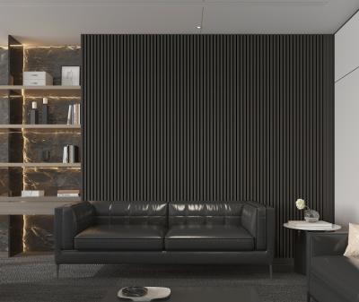 China 3 Sides Coated 600X2400X21mm Slat Wood Absorbing Panels Meeting Room Corridors Office for sale