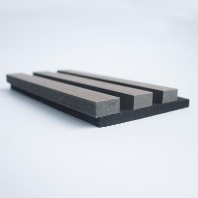 China 600X3000X21mm 3 Sides Coated Slat Wood Absorbing Application Meeting Room Corridors Office for sale