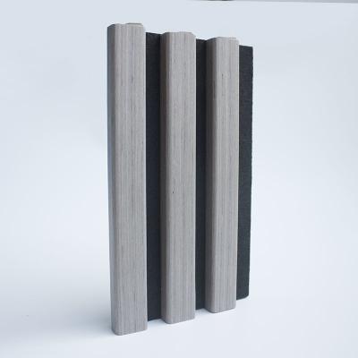 China 3 Sides Coated Slat Wood 600X3000X21mm Absorbing Application Meeting Room Corridors Office for sale