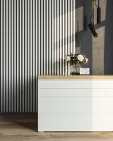 China Recycled Soundproof Veneer Panelling Wall , Mildewproof Timber Slats On Wall for sale