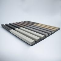 China Nontoxic Odorless Acoustic Timber Wall Panels , Mildewproof Wooden Slatted Panel for sale