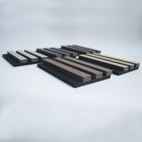 China 3 Sides Coated Office Wall Slat Wood Panels Sound Insulation Harmless for sale