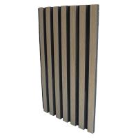 China SGS Corridors Wall Slat Wood Acoustic Panels Flameproof MDF PET for sale