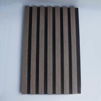 China Fireproof Nontoxic Wood Sound Panels , Moistureproof Acoustic Timber Slats for sale