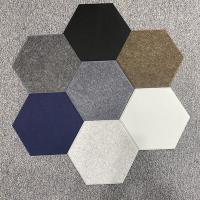 China Multiscene Hexagon 3D Polyester Fiber Acoustic Wall Panels Recycled for sale