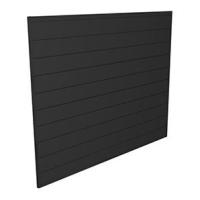 China Recycled Odorless Black Melamine Slatwall , Practical Wooden Grooved Acoustic Panel for sale