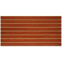 China Practical Indoor Melamine Slatwall Panel , Fireproof Grooved Wooden Acoustic Panels for sale