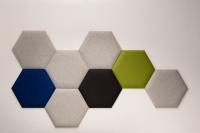 China Theater Hexagon Polyester Fiber Acoustic Panel Soundproof Nontoxic for sale