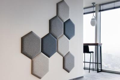 China Meeting Room Polyester Fiber Acoustic Panel Sound Absorbing Durable for sale