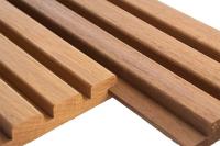 China Flameproof Timber Wood Veneer Slats Sound Absorption Nontoxic for sale