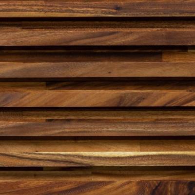 China Soundproof Red Oak Wood Slat Veneer Acoustic Wall Panels For Corridors for sale