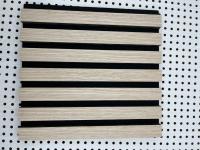 China Flame Fire Prevention acoustic wood slat panels 600*2700*21mm White color for sale