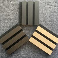 China Decorative Slatted Wooden Veneer Wall Panels Mdf Acoustic Panel for sale