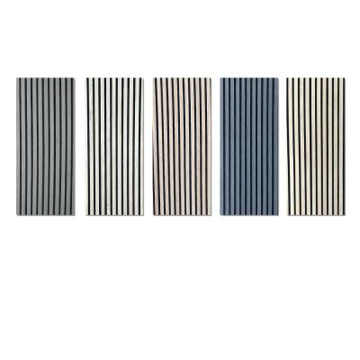 China Decorative Art PET Wood Fiber Acoustic Panel Sound Absorption for sale
