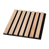China Akupanel Wood Slatted Wall Panels Soundproof Acoustic Felt Panels for Decoration for sale