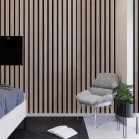 China Custom eco-friendly wood slat wall panel studio sound proof wall panels for studio for sale