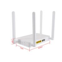 China 4GE 1POTS Dual Band WiFi GPON ONU Router 2.4G 5G 867Mbps Compatible ZTE OLT for sale