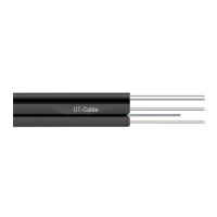 China Outdoor Fiber Optic Drop Cable GJYXCH 12 Cores Steel Wire Self Supporting FTTH for sale