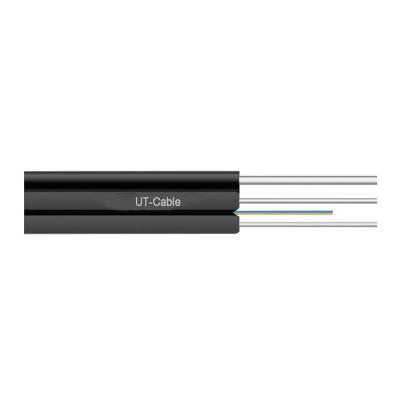 China Outdoor Fiber Optic Drop Cable GJYXCH 12 Cores Steel Wire Self Supporting FTTH for sale