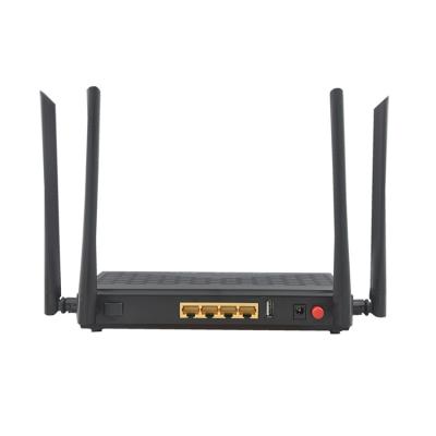 China GPON ONU WiFi Router Dual Band AC 4GE Port FTTH 2.4G 5.8G 2.488Gbps for sale