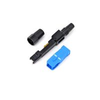 China SC Fast Connector FTTH Fiber Optic Adapter 0.2dB Insertion Loss APC UPC for sale