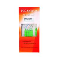 China Mini Steel Tube PLC Fiber Optic Splitter 1x2 SC APC 1260-1650nm for sale
