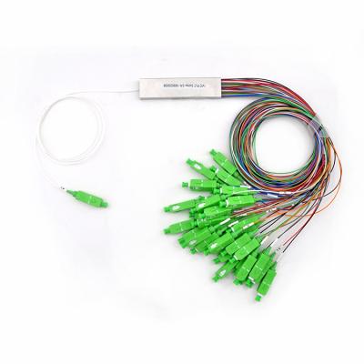 China Fiber Optic Anatel 1x32 Lc Apc Connector Divisor SC Mini Plc Splitter for sale