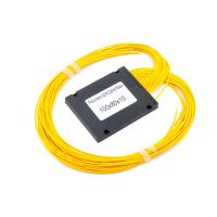 China A132 Single Mode Fiber Optic PLC Splitter 3.0mm Black Cassette Module Plastic for sale