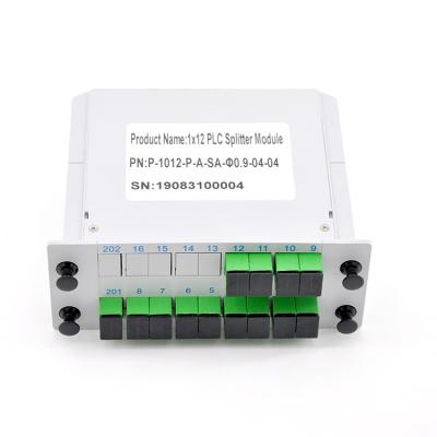 China FTTH Equipment 1650nm Optical Cable Splitter Cord 1x12 PLC C112SA for sale