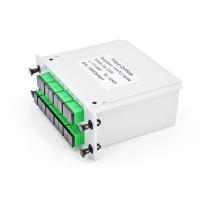China LC Passive Fiber Optic PLC Splitter Small Box 1x8 PON Module Cassette 1260-1650nm for sale