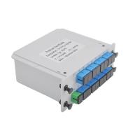 China Cassette Divisor 1x16 Fiber Optic PLC Splitter APC Low Insertion Loss for sale