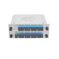 China Cassette Divisor 1x16 Fiber Optic PLC Splitter APC Low Insertion Loss for sale