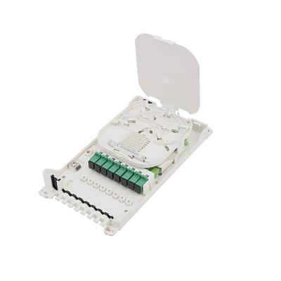 China FTTH Fiber Optic Terminal Box 8 Port IP66 2 In 8 Out Two Layers ABS FTTx Distribution for sale