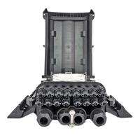 China Horizontal IP68 Pole Fiber Optic Socket Panel 155mm Ftth Fiber Optic Termination Box for sale