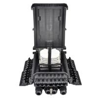 China Horizontal IP68 Pole Fiber Optic Socket Panel 155mm Ftth Fiber Optic Termination Box for sale