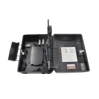 China Outdoor Fiber Optic Distribution Cabinet 24 Core SC FTTH Box IP65 Wall Mount for sale