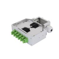 China Aluminum SC Duplex Din Rail Terminal Box Ftth 45.3 Mm 6 Core for sale