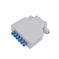 China Aluminum SC Duplex Din Rail Terminal Box Ftth 45.3 Mm 6 Core for sale