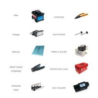 China FTTH Handheld Fiber Optic Fusion Splicer 6 Motors 4.3 Inch LCD 0.02dB Loss for sale