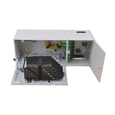 China 48 Core Fiber Optic Distribution Box 150mm Wall Mount Multi Operator Terminal for sale