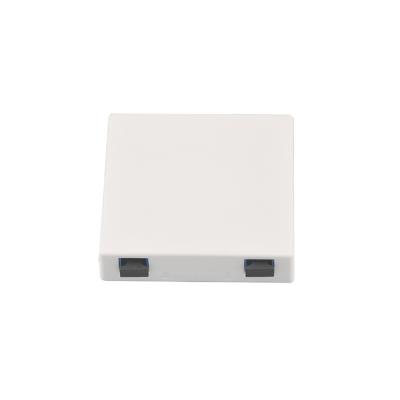 China 18mm Ftth 2 Ports Fiber Optic Terminal Box 86 Faceplate Wall Socket for sale