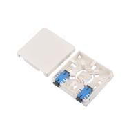 China 18mm Ftth 2 Ports Fiber Optic Terminal Box 86 Faceplate Wall Socket for sale