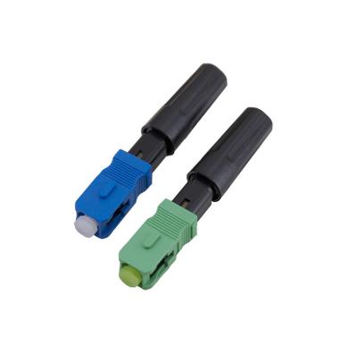China 0.25db Optical Cable Connector SC 5507 Lc Fast Connector Blue Field Installable for sale