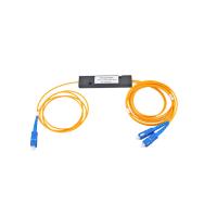 China FBT Fused Fiber Optic PLC Splitter Cable 1x2 Dual Window 50/50 Ratio 3.0x54mm for sale