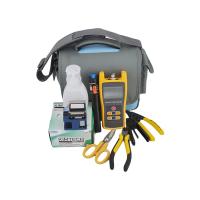 China 9-in-1 FTTH Fiber Optic Cleaning Tool Kit with 10mW VFL and FC-6S Cleaver for sale