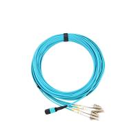 China MTP MPO to LC Fanout Fiber Patch Cord 24 Cores Multimode SM OM3 OM4 for sale